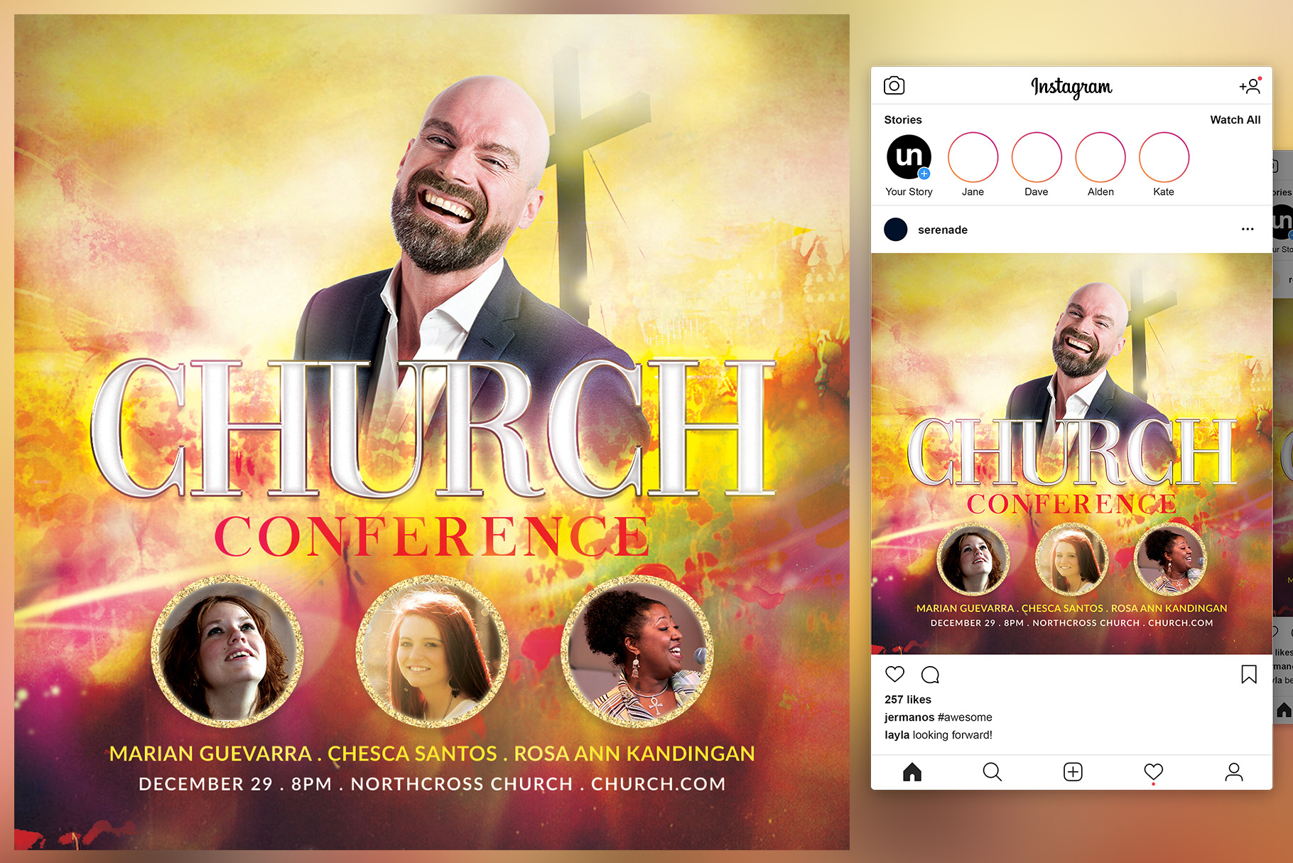 Church Conference Church Flyer, a Flyer Template by KiraYamato Design ...