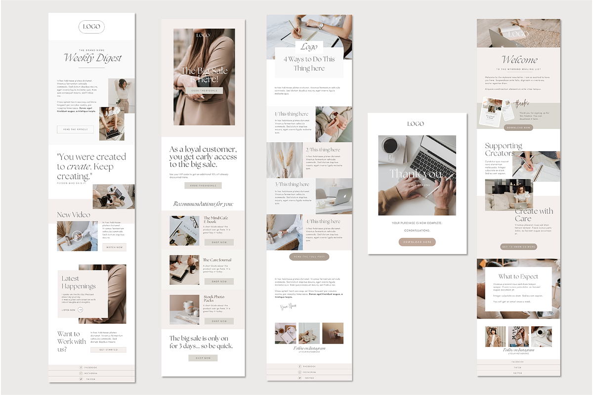 Email Marketing Templates Canva