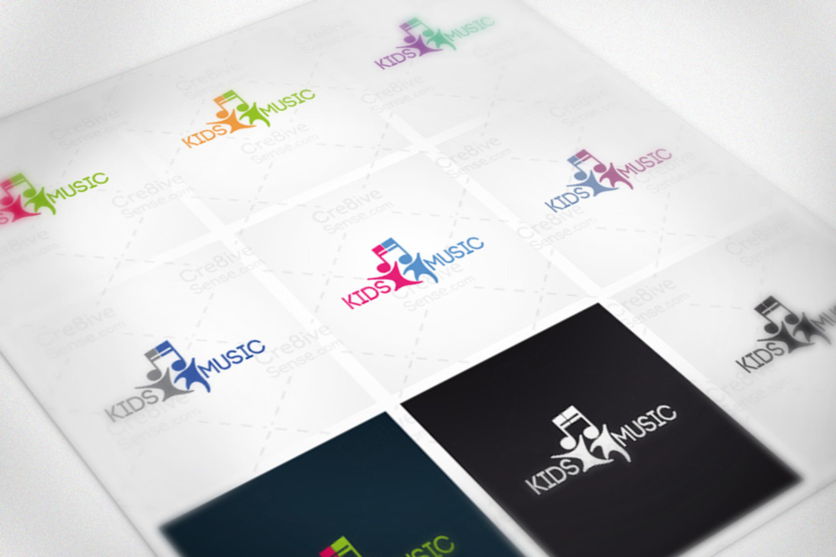 Kids Music Logo, a Branding & Logo Template by Cre8iveSense