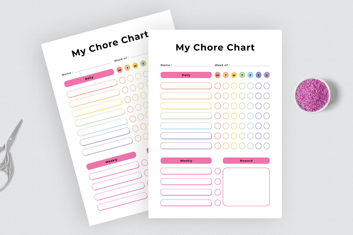My Chore Chart, a Stationery Template by Amit Debnath