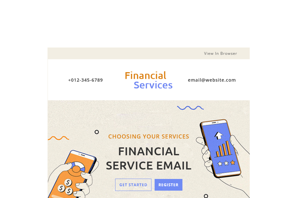 Financial Services - Email Template, an Email Template by Pennyblack ...