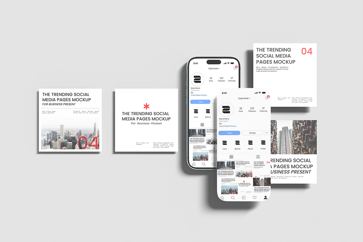 Branding Social Media Mockup