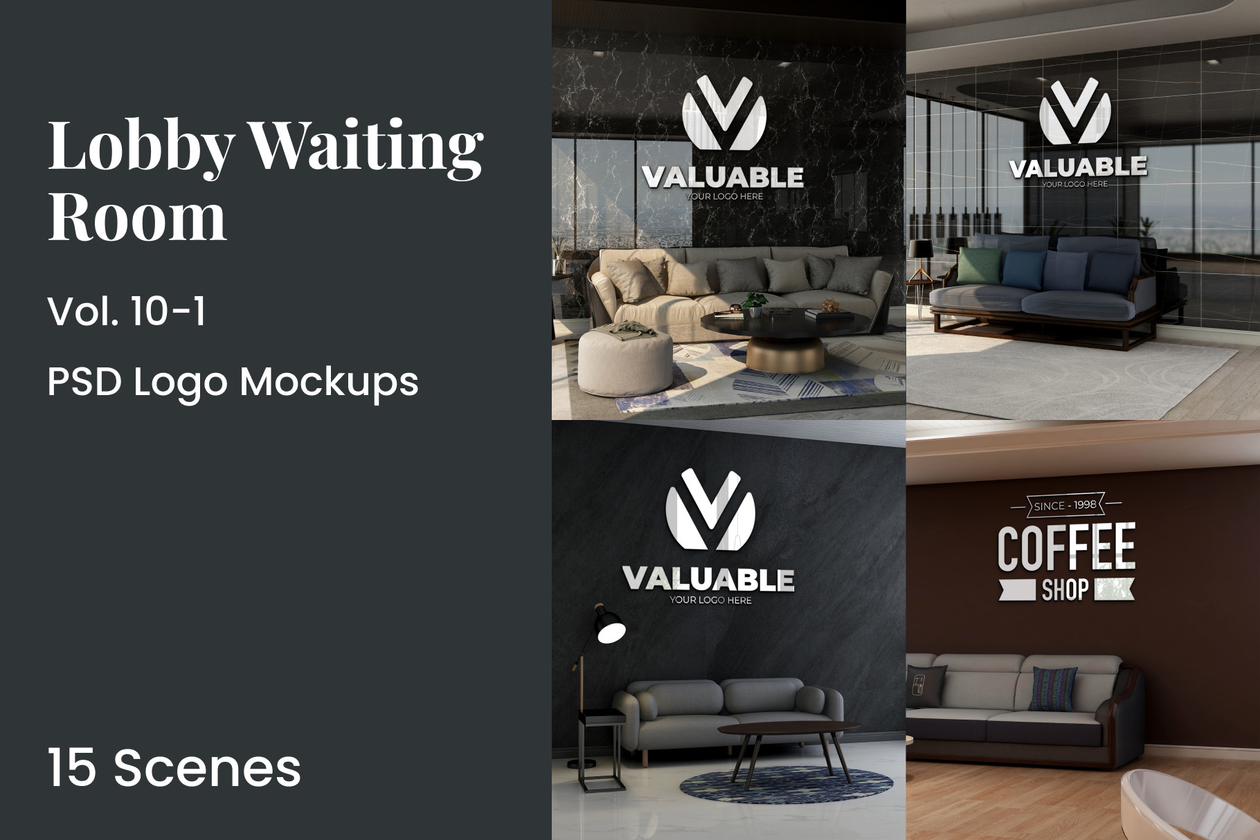 Modern Lobby Waiting Room Mockup