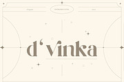 D'Vinka Display Font, a Serif Font by infernostudio3