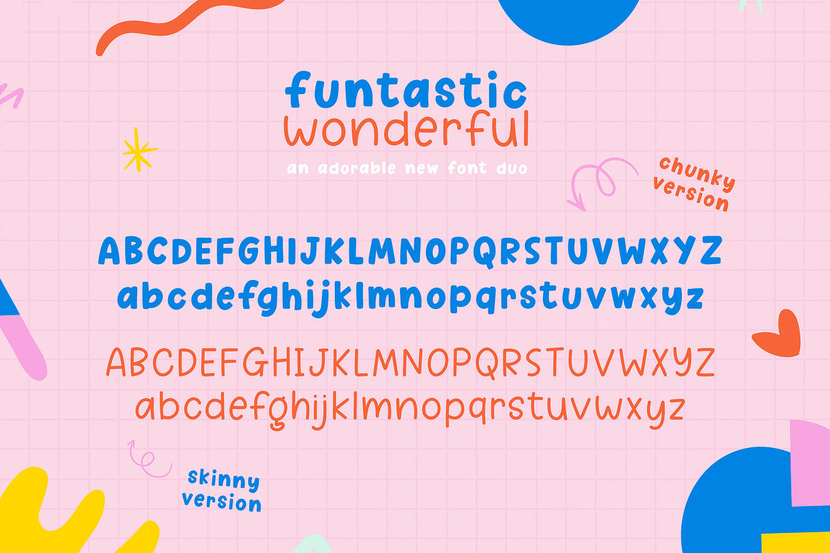 Funtastic Wonderful Font Duo, a Font by Lollipop Hand Drawn