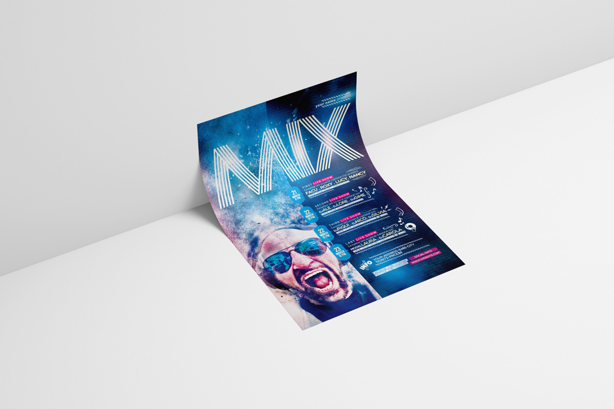 Mix Show Flyer Template, a Flyer Template by Touringxx Creative Studio