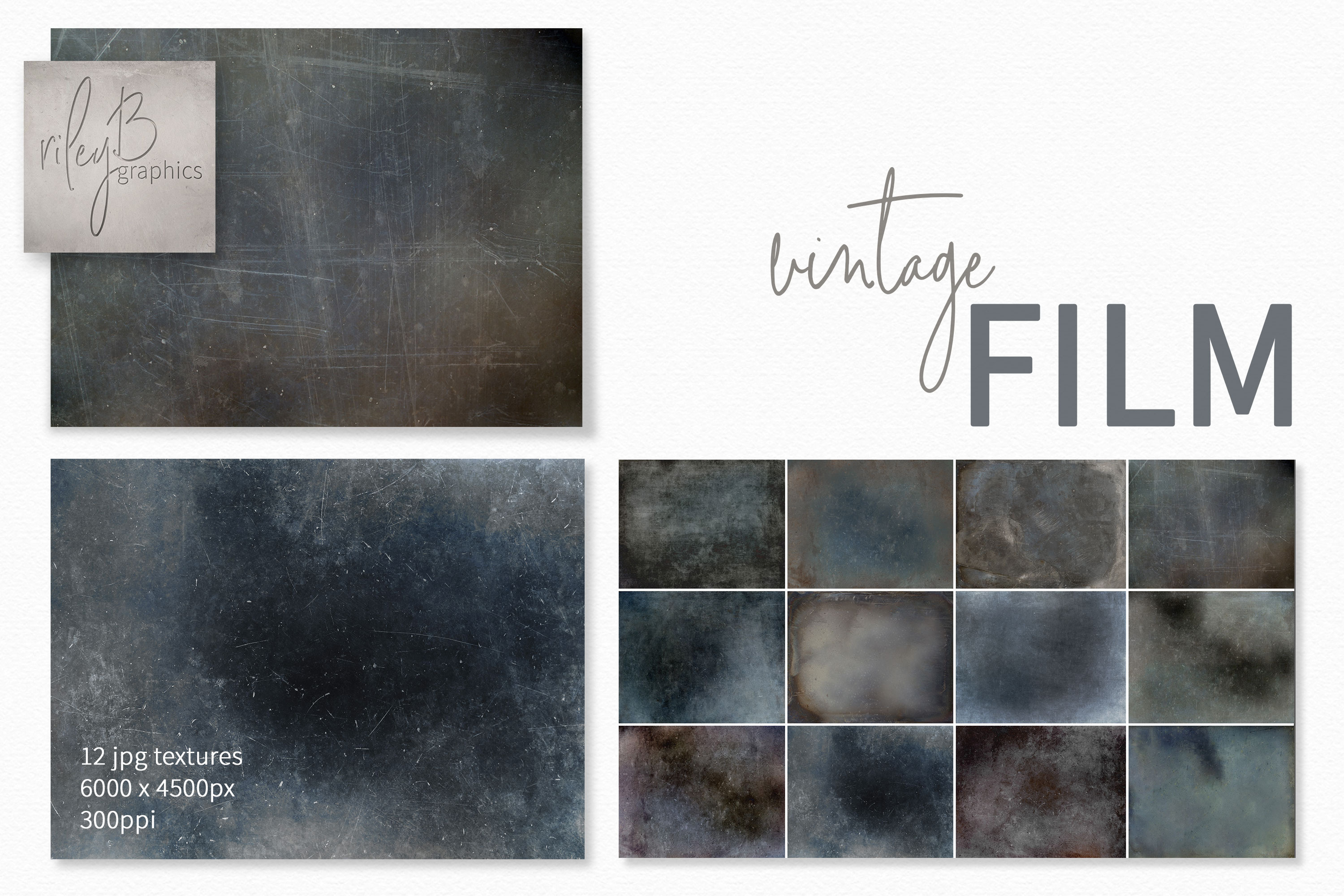 Vintage Film Textures, a Texture Graphic by rileyBgraphics | Creative ...