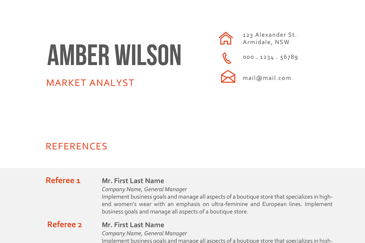 Modern chart resume template, a Resume Template by Inkpower