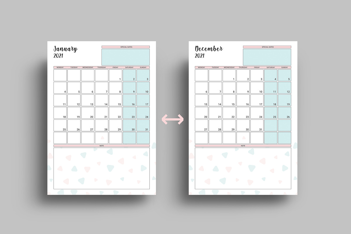 Printable Planner Design V04, a Stationery Template by Template Shop