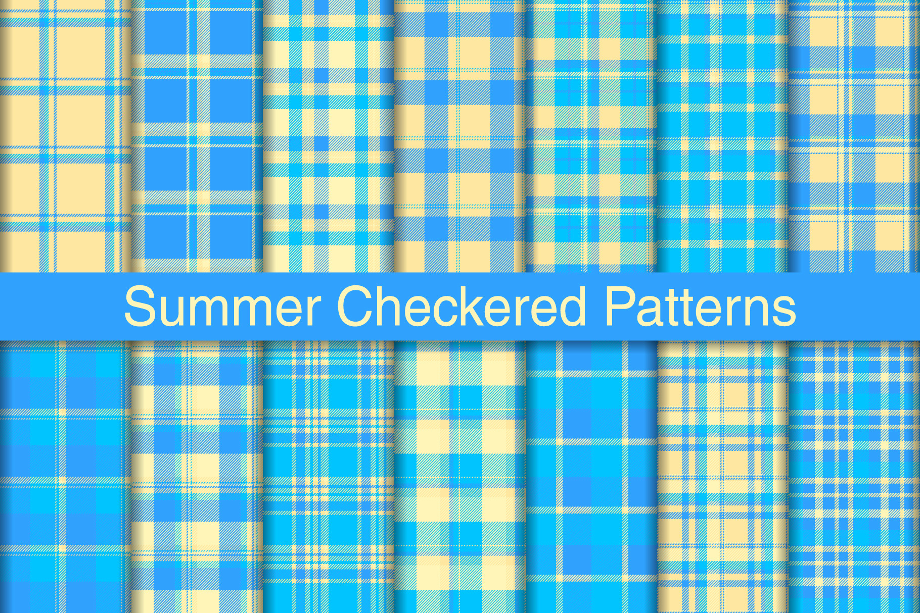 #246 Summer Checkered Patterns, a Pattern Graphic by Plaid4You