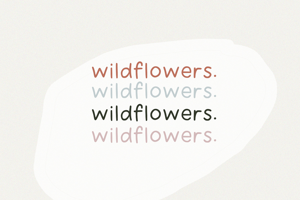 Wildflower | Handwritten Font, a Sans Serif Font by Calamar Studio