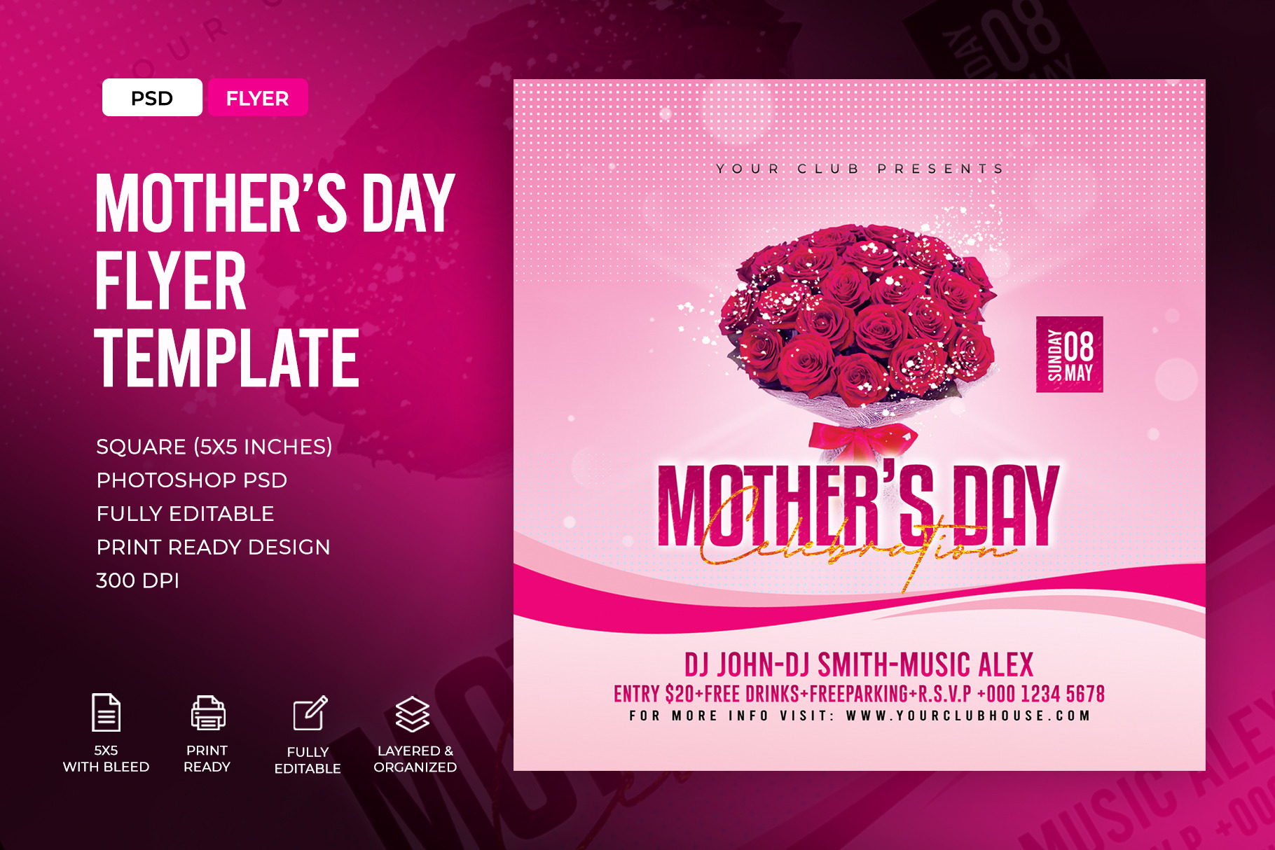 Mother's Day Flyer, a Flyer Template by Artonix