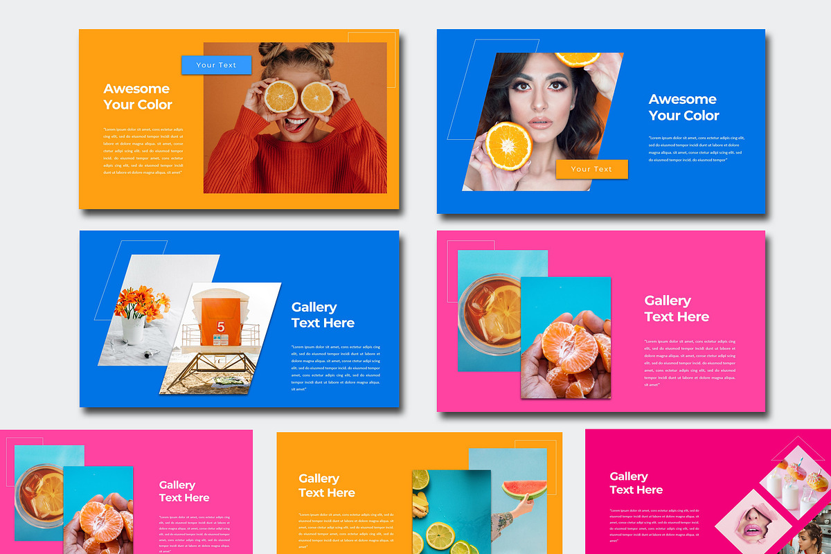 Fun Of Three Google Slide Template, a Presentation Template by Overcloud