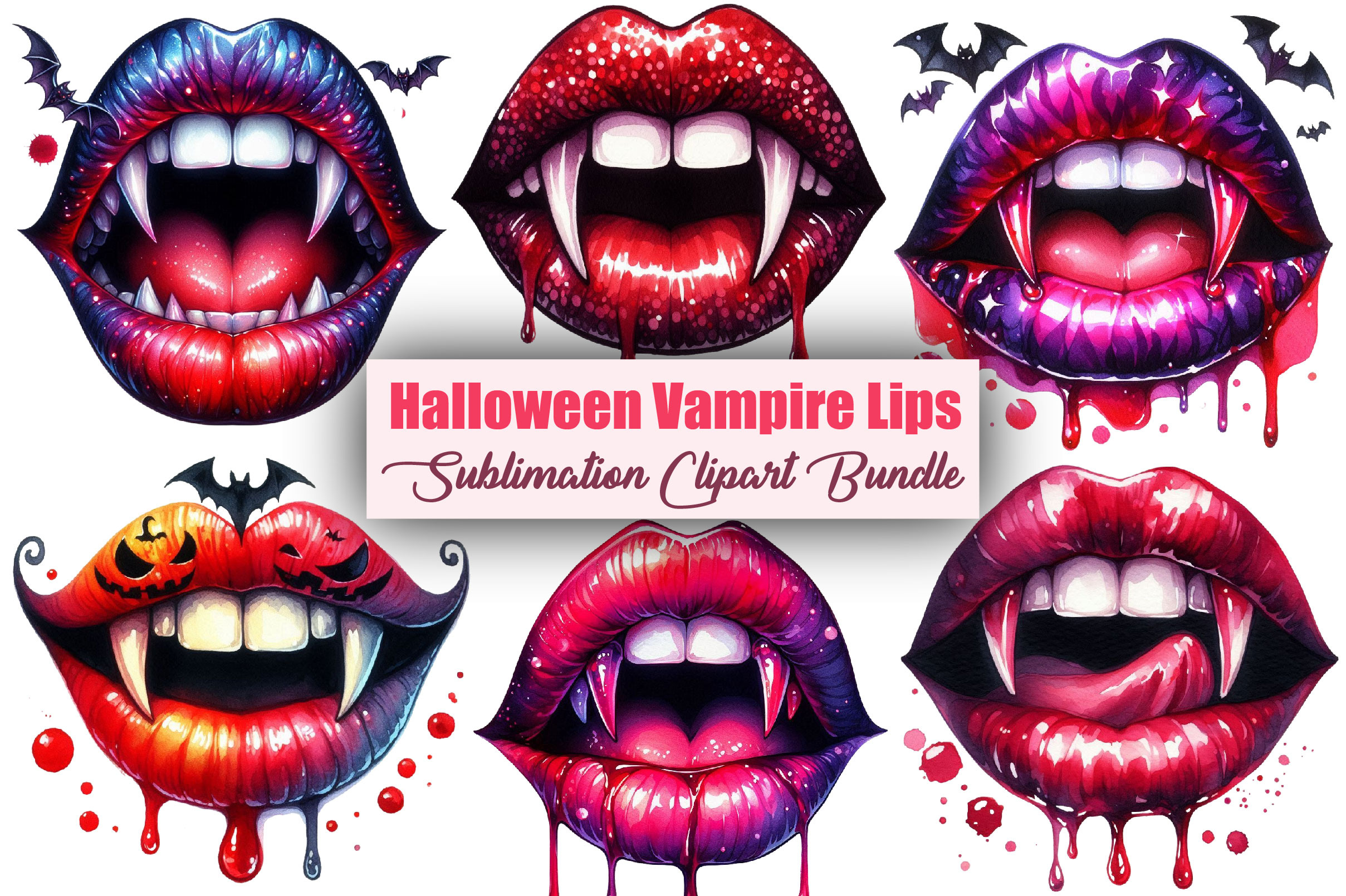 Halloween Vampire Lips PNG, a Graphic by CitraGraphics