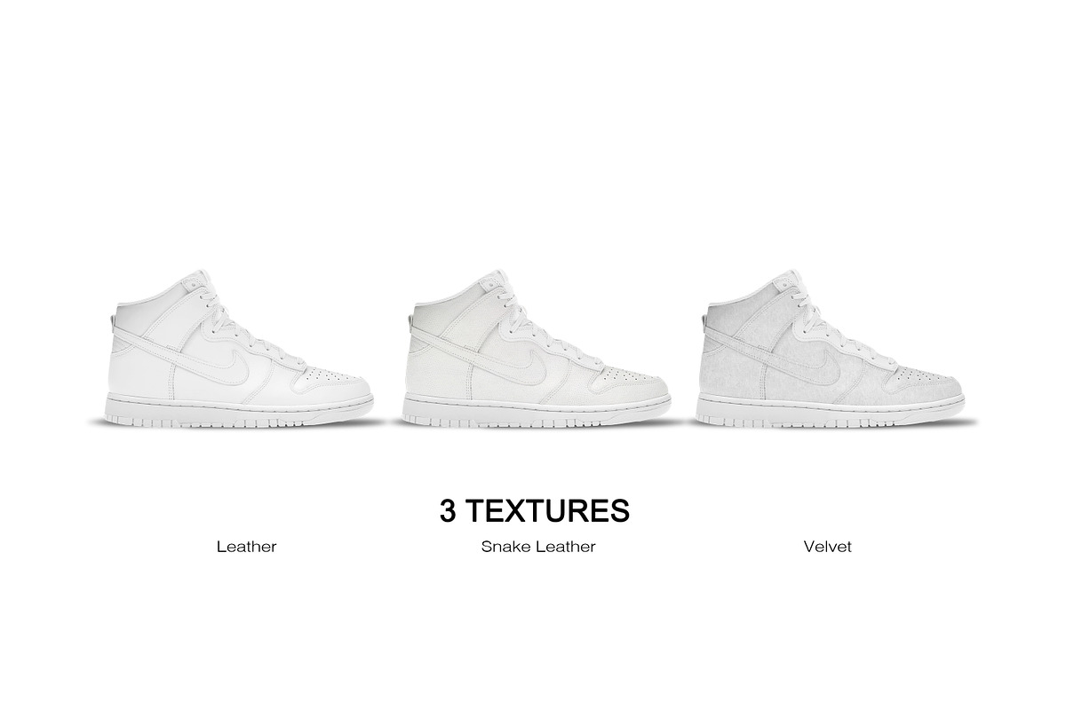 Nike Dunk High Photoshop Mockup