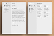 Resume/CV - The Amber, a Resume Template by CreativeLandStudio