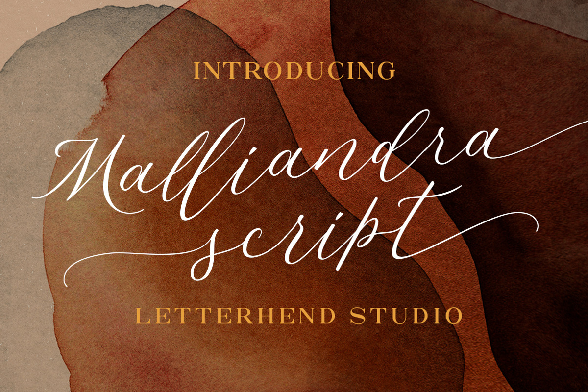 Malliandra Script, a Script Font by Letterhend Studio | Creative Market