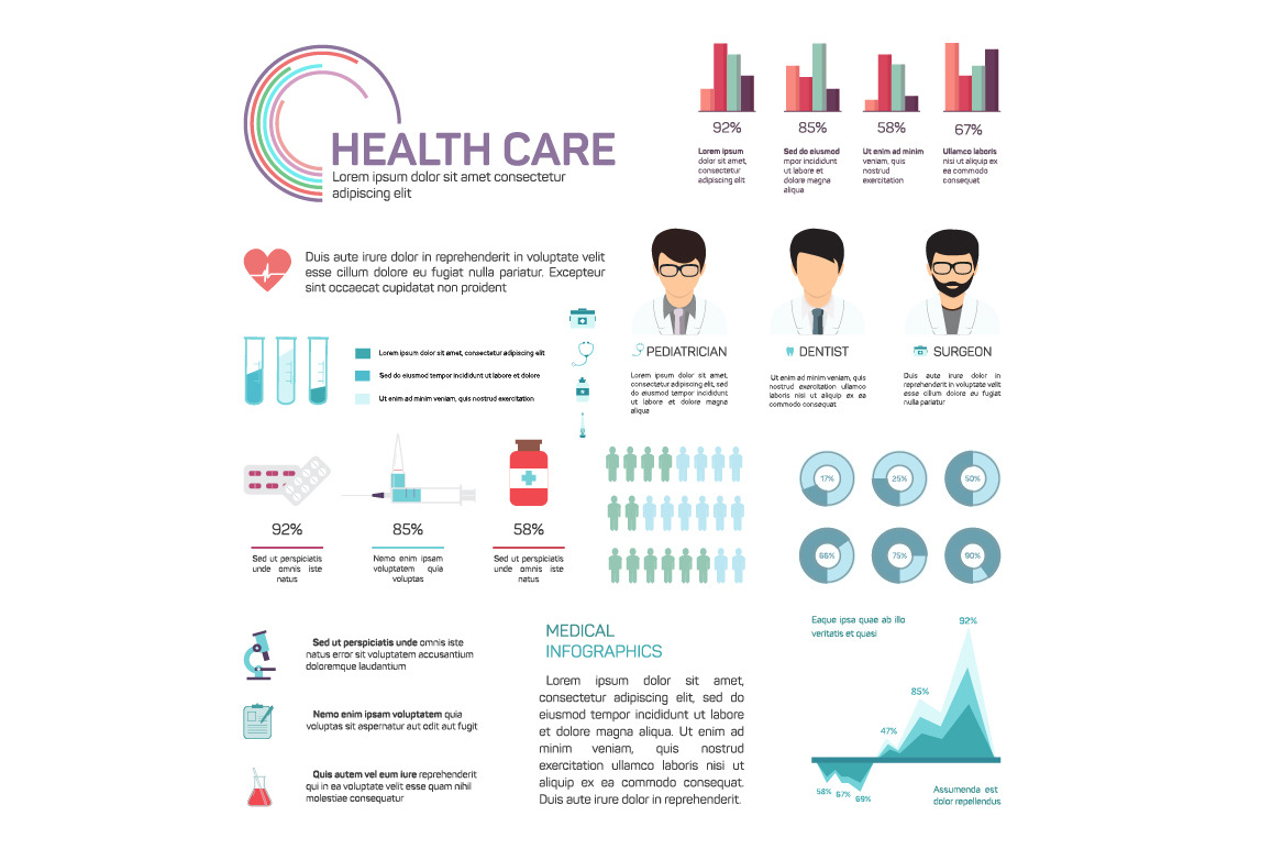 Medical Infographics, a Healthcare Illustration by Elegant Solution