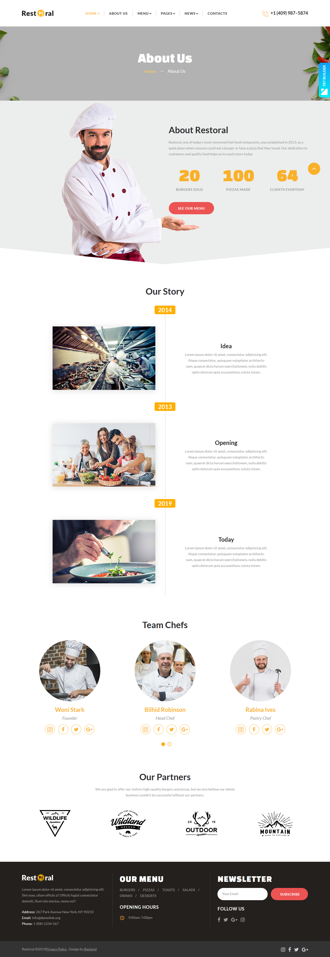 Food & Restaurant HTML5 Template, a HTML Template by HasThemes