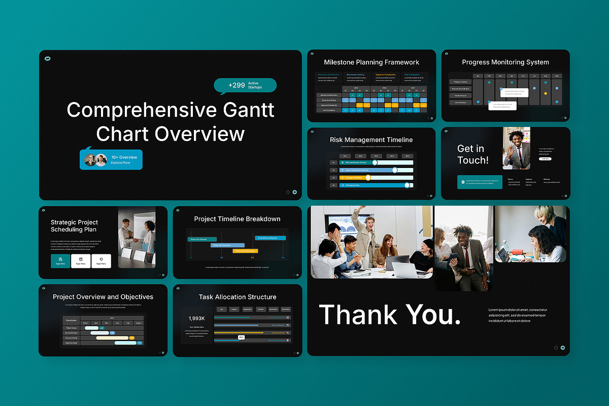 Gantt Chart Google Slides, a Presentation Template by Antstheme