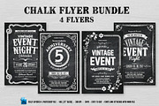4 Chalk Flyers Bundle, a Flyer Template by DesignWorkz