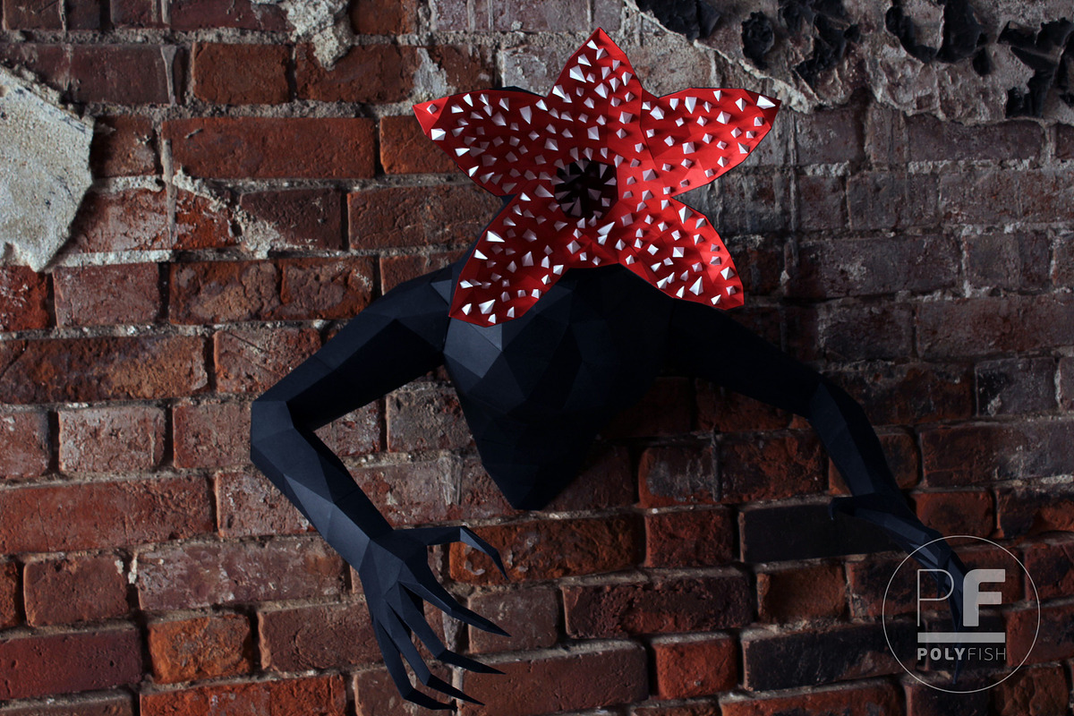 DIY Demogorgon 3D model template, a Templates & Theme by PolyFish