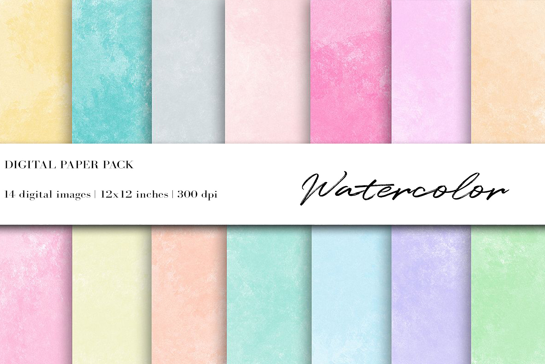 Watercolor Background, Digital Paper, a Texture Graphic by BonaDesigns