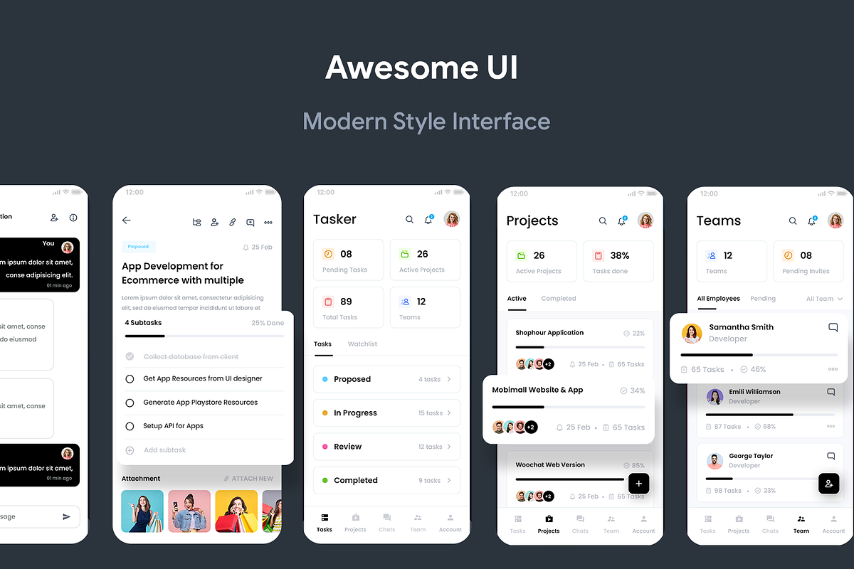 Task Organiser & Management App|Tasker | Creative Market