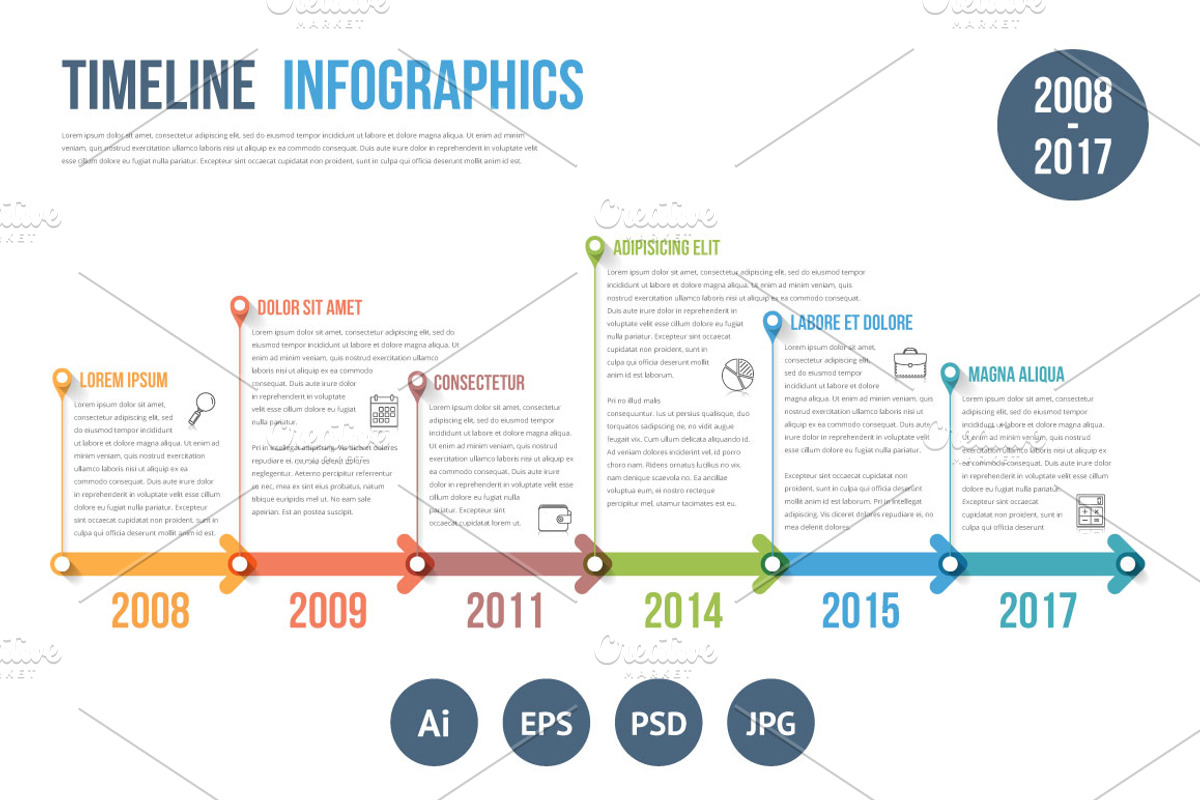 Timeline Infographics, a Graphic by PixMarket
