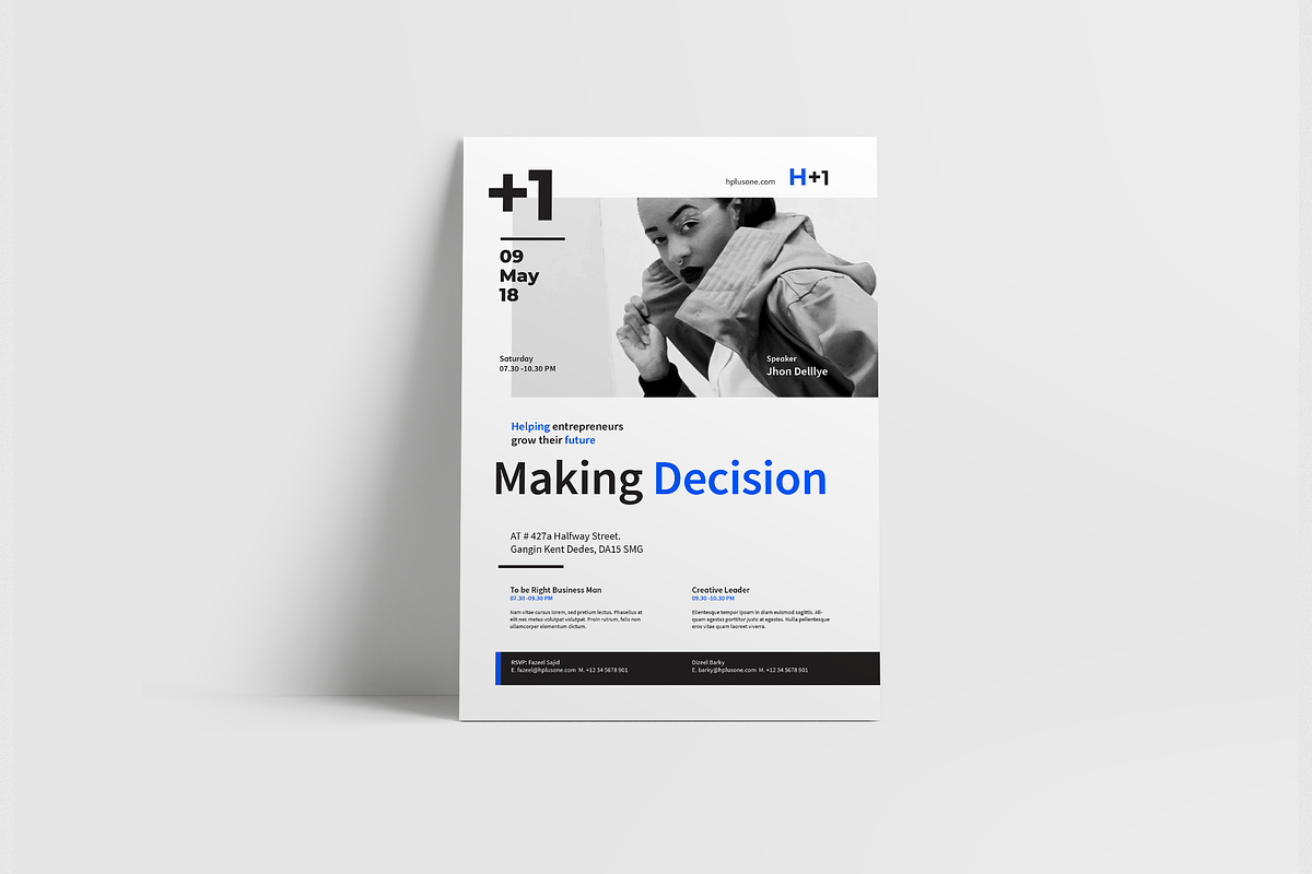 Corporate Seminar Poster/Flyer, a Flyer Template by BOXKAYU