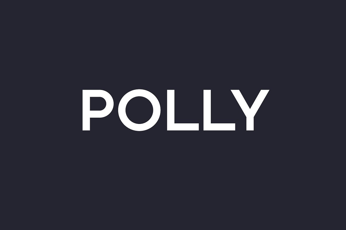 Polly - Regular, a Sans Serif Font by Reghardt