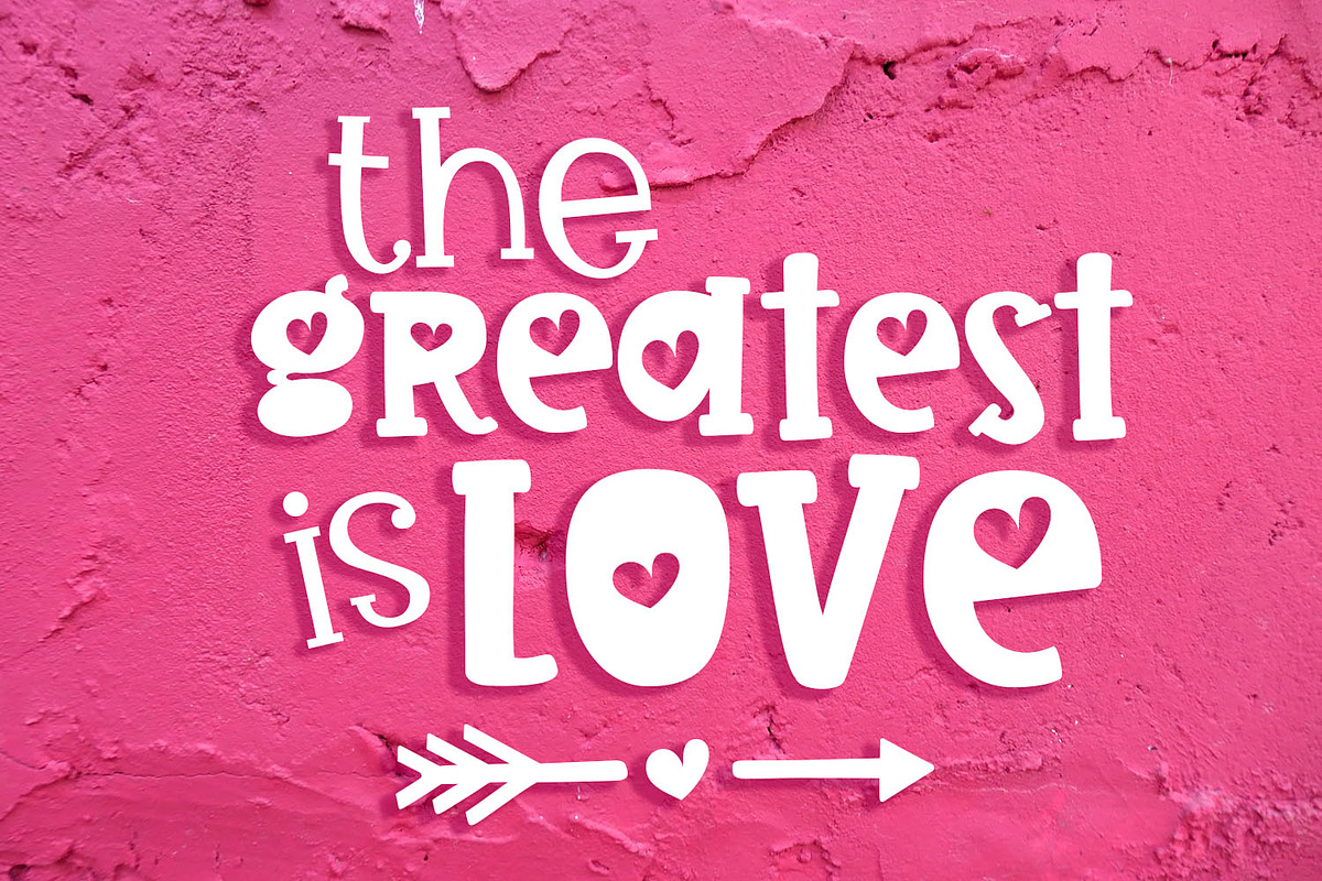 Amore Valentine Font, a Font by Sabrina Schleiger Design | Creative Market