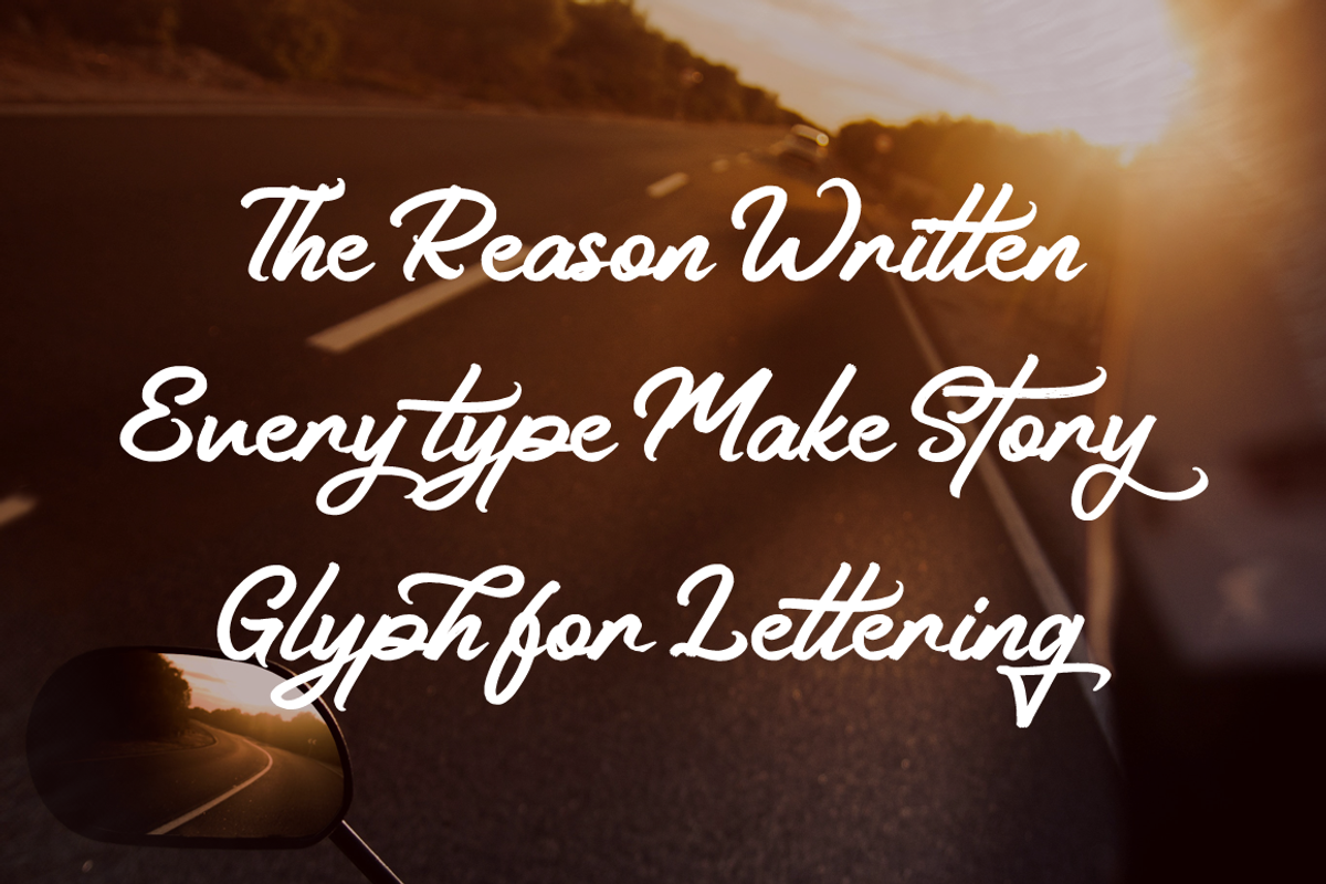 Road Stone - Handlettering Font, a Script Font by FHFont