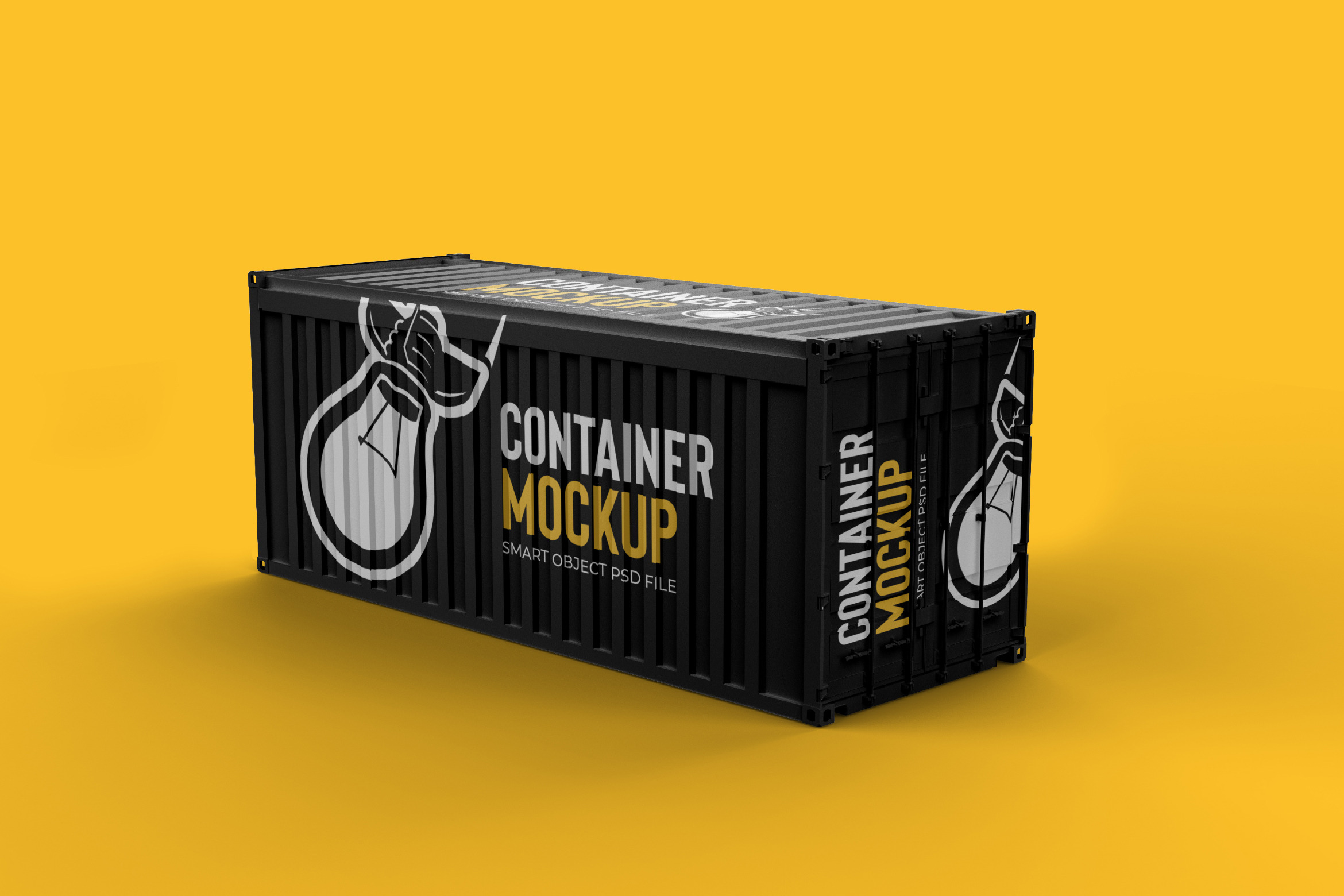 Cargo Container Mockup | Creative Market