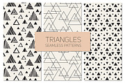 Triangles. Seamless Patterns Set 11, a Pattern Graphic by Curly_Pat