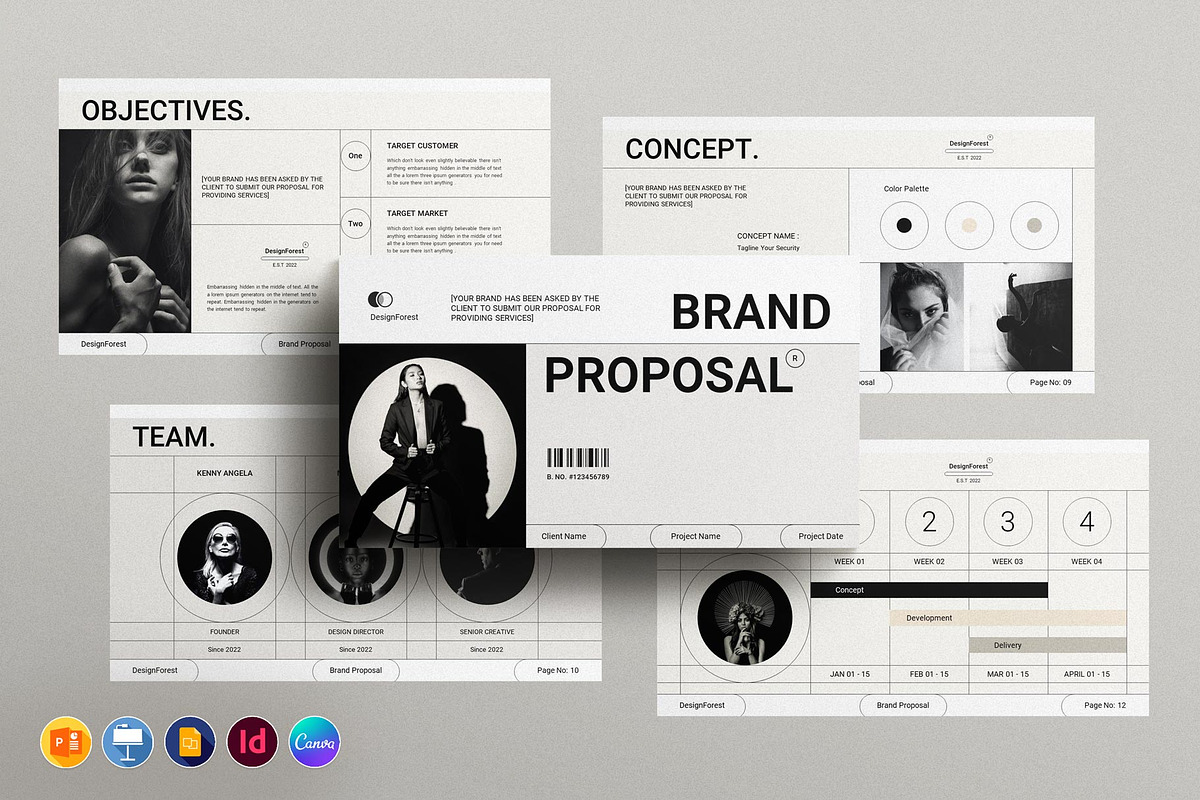 Brand Proposal Presentation Template, a Presentation Template by ...