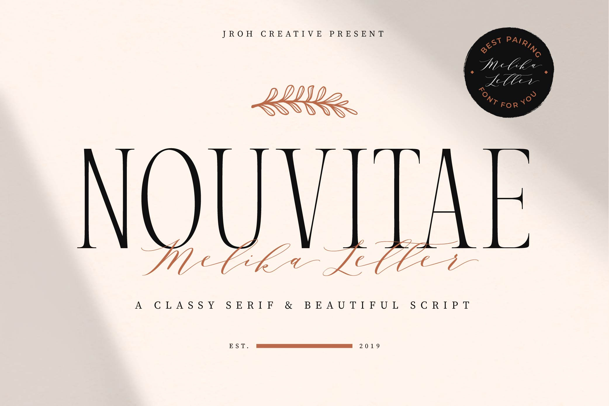 Nouvitae & Melika Letter | Font Pack, a Serif Font by JROH Creative