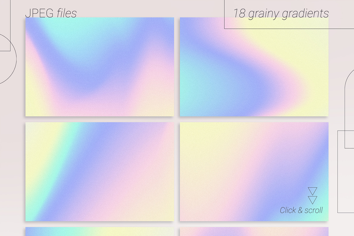 Rainbow Gradient Texture Backgrounds