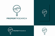 property search icon logo, a Branding & Logo Template by idesign_4u