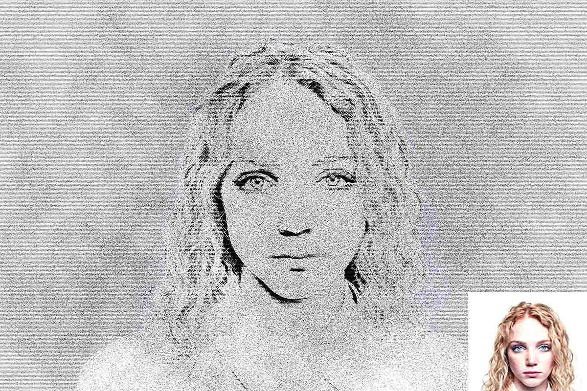 Lithography Art Photoshop Action, an Action Add-On by Studio Retouch