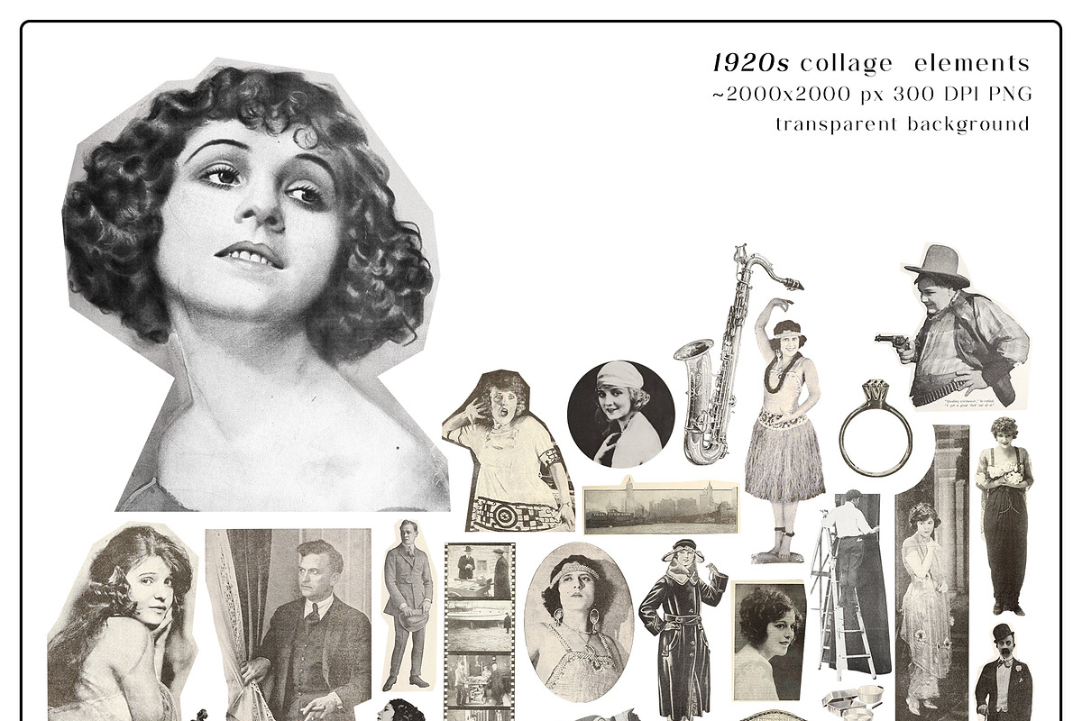 1920s Vintage Collage Pack, an Object Graphic by Kaleriia