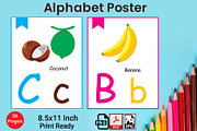 Alphabet chart poster for Classroom, a Graphic by Hitubrand