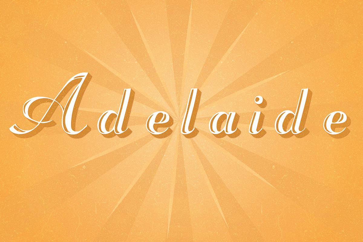 Adelaide Typeface, a Script Font by Arys Design