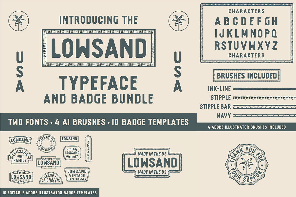 The Western Desert Font Bundle