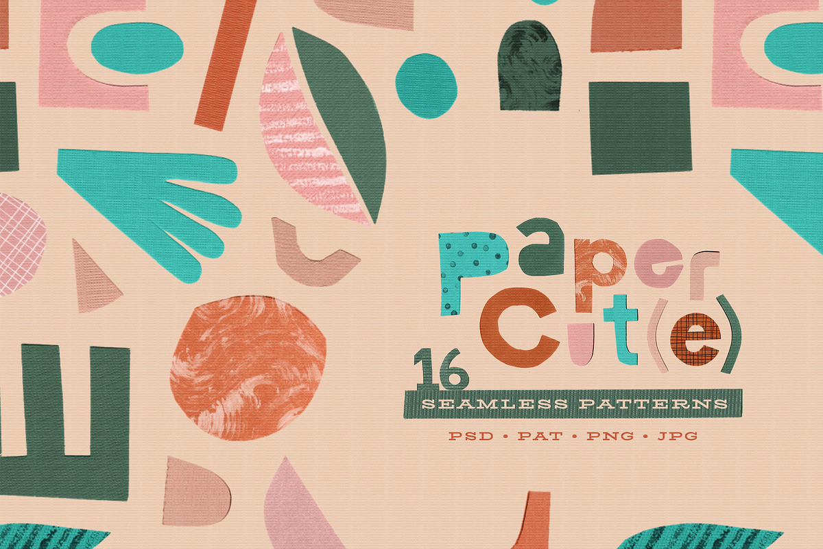 Cut Paper Pattern Bundle, a Pattern Graphic by Anugraha Design