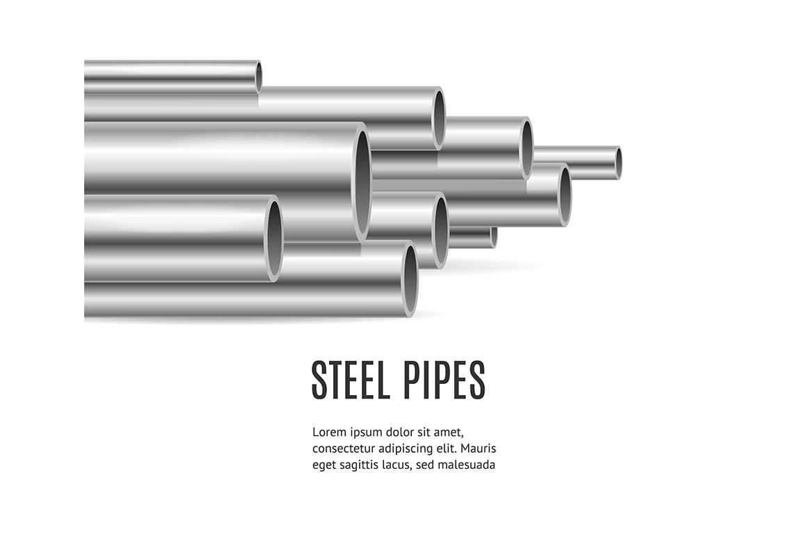 Pipes Banner Concept Ad Poster Card., a Background Graphic by More Shop