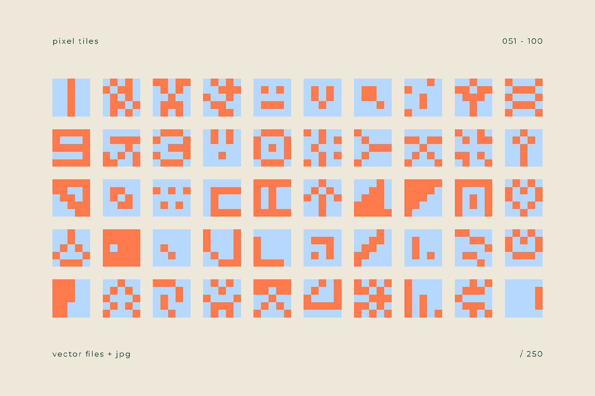 Pixel Tiles & Posters