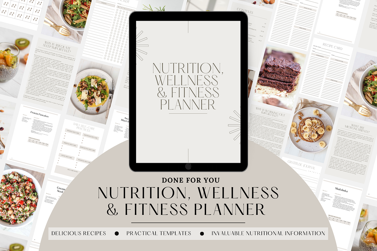 Nutrition, Wellness & Fitness Planner