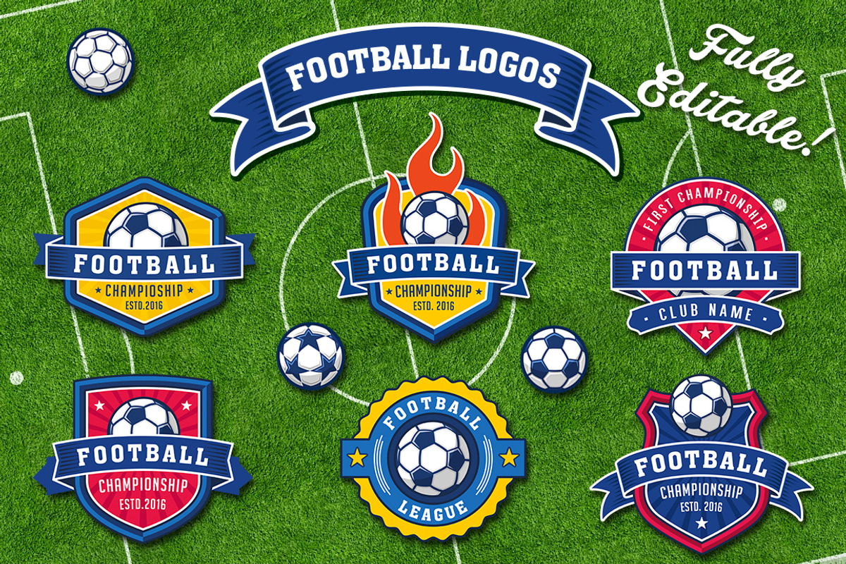 Football and Soccer Logos, a Branding & Logo Template by Pingebat