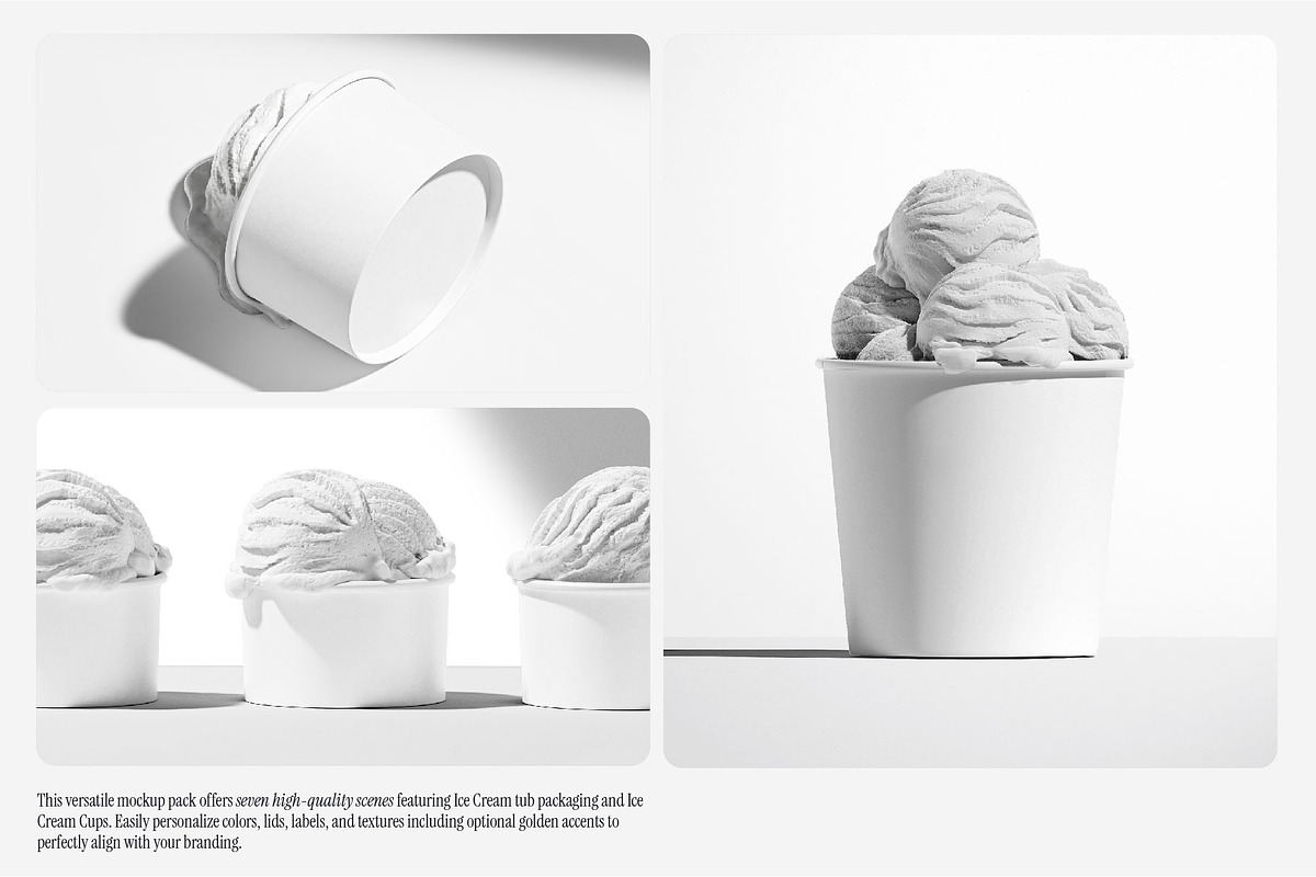 Ice Cream Packaging Mockup Bundle